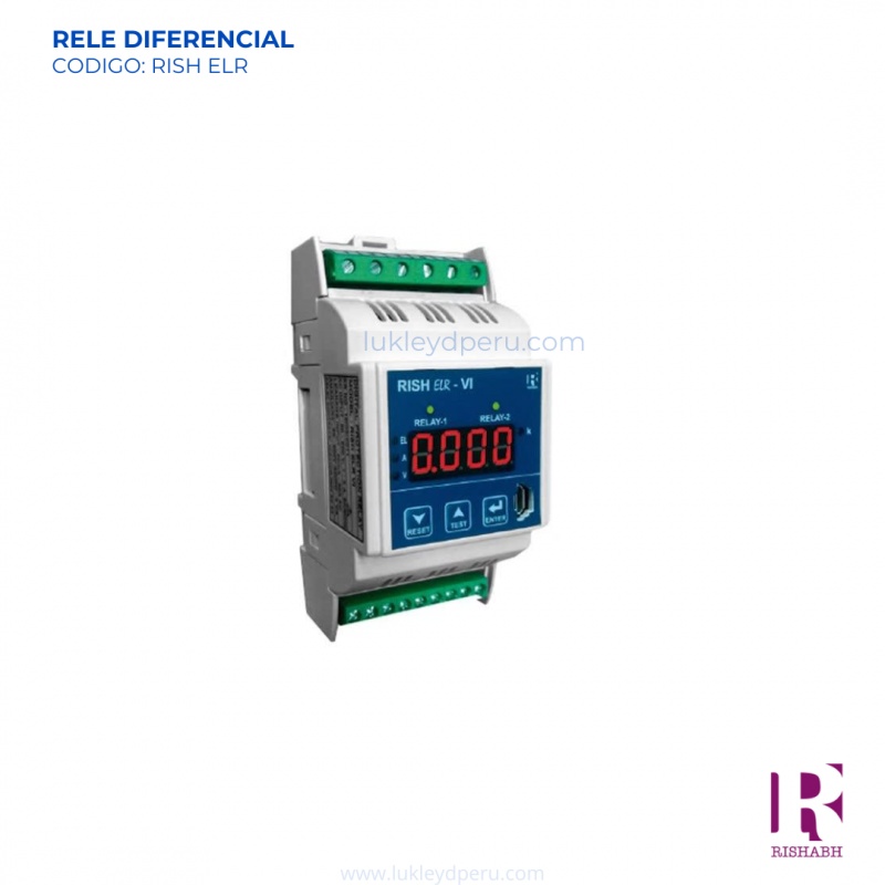 RELE DIFERENCIAL 0.03-3A 1F/3F 60-300VAC/DC 1NA 1NC - RISHABH ...